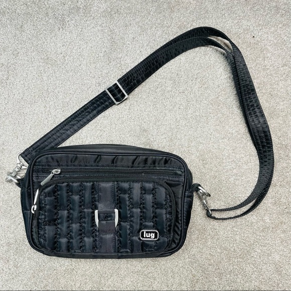 lug | Bags | Lug Carousel Black Quilted Mini Crossbody Handbag | Poshmark